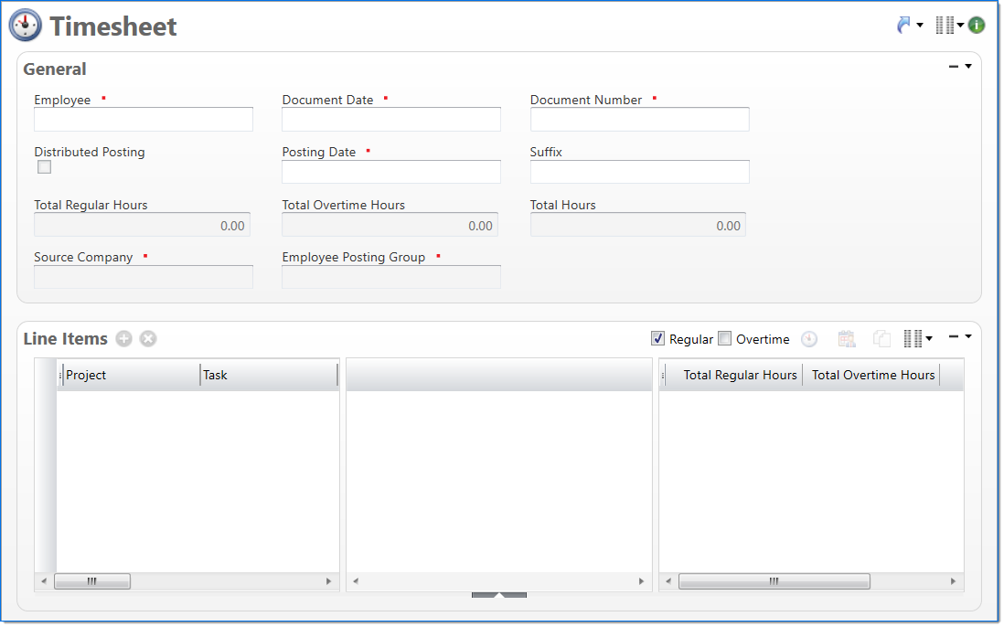 Timesheet (Extended View)